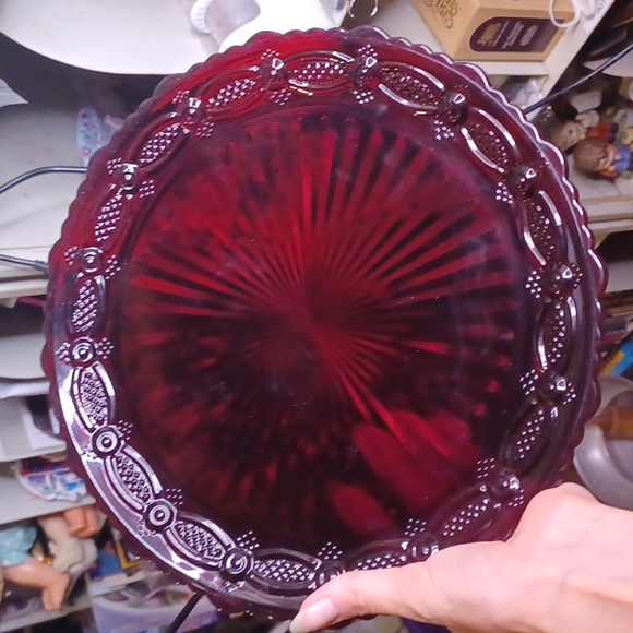 Avon | Kitchen | Vintage Avon Red Cape Cod Dinner Plate | Poshmark